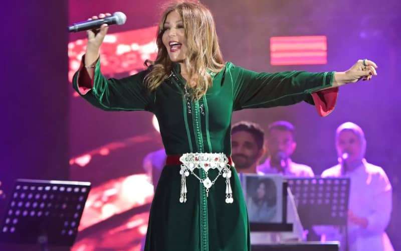 Samira Said licht podium in Rabat op (video)