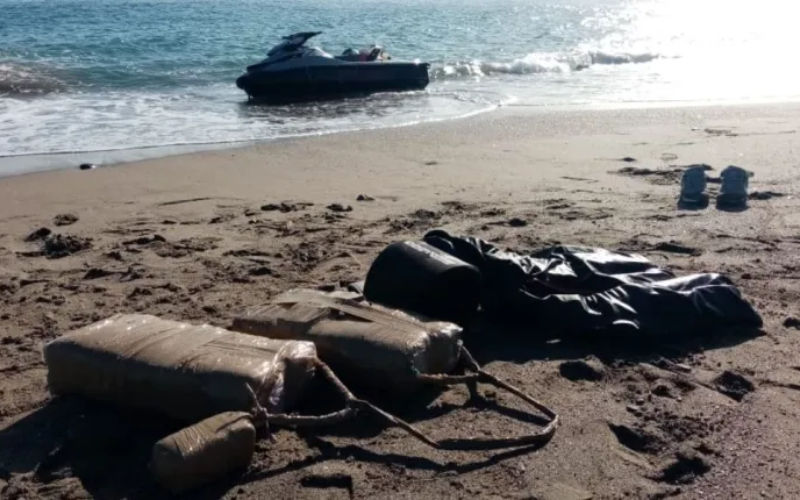 Mooie vangst in Noord-Marokko: jetski vol drugs