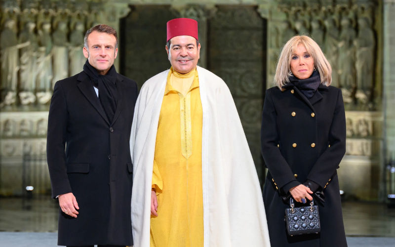 Prins Moulay Rachid op heropening Notre-Dame (video)